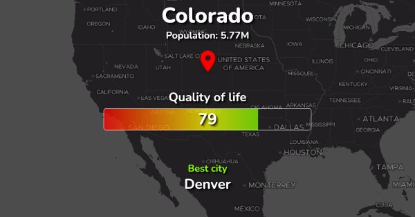 The 28 Best Places to live in Colorado ranked by Quality & Cost of living